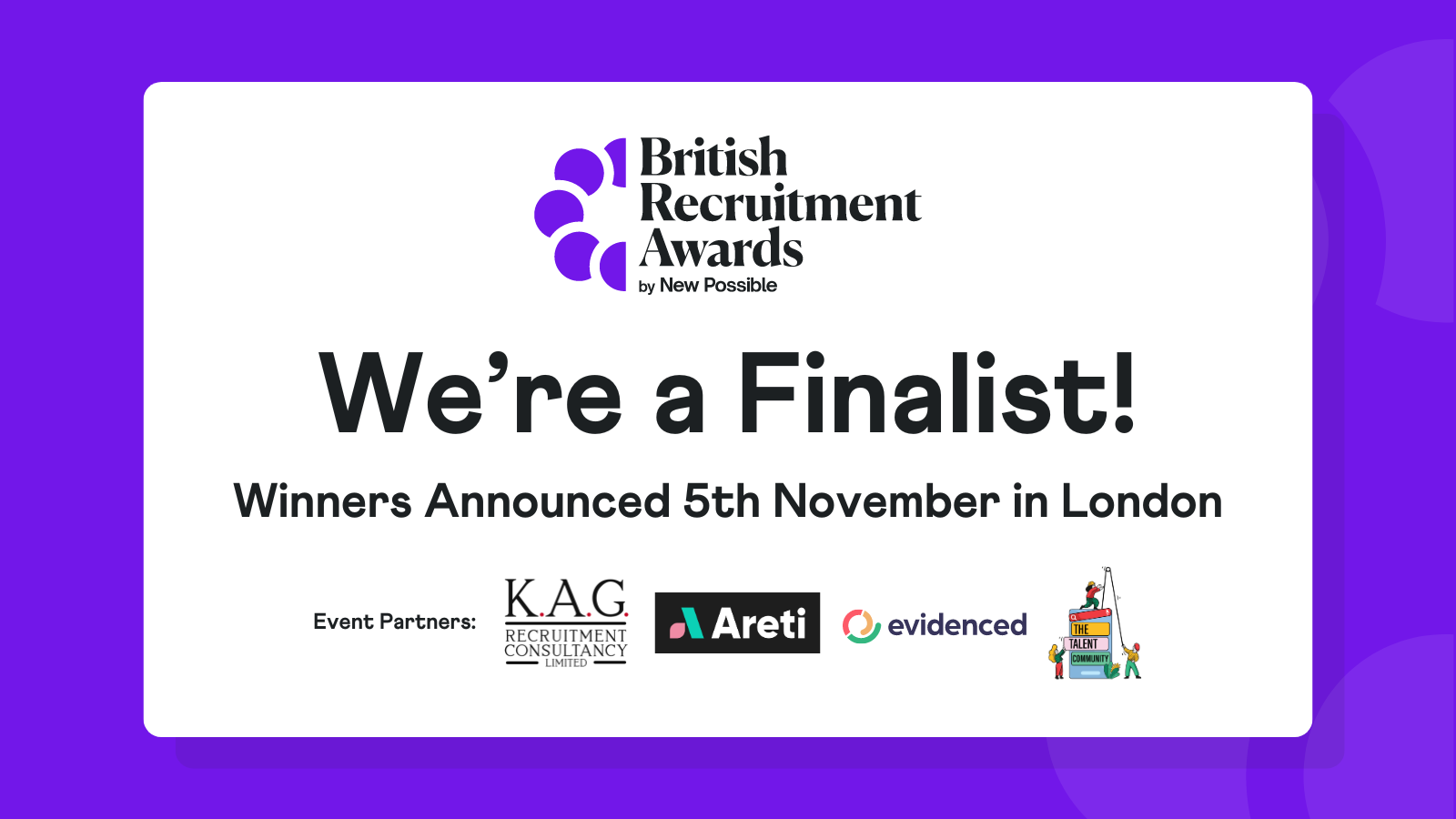 Finalist at the British Recruitment Awards 2024
